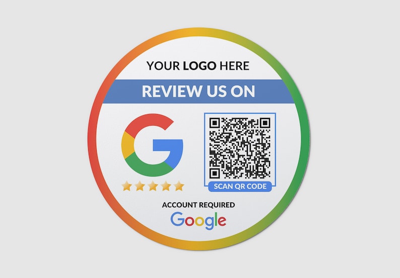 Window Stickers Google Review QR Code Stickers Custom - Etsy