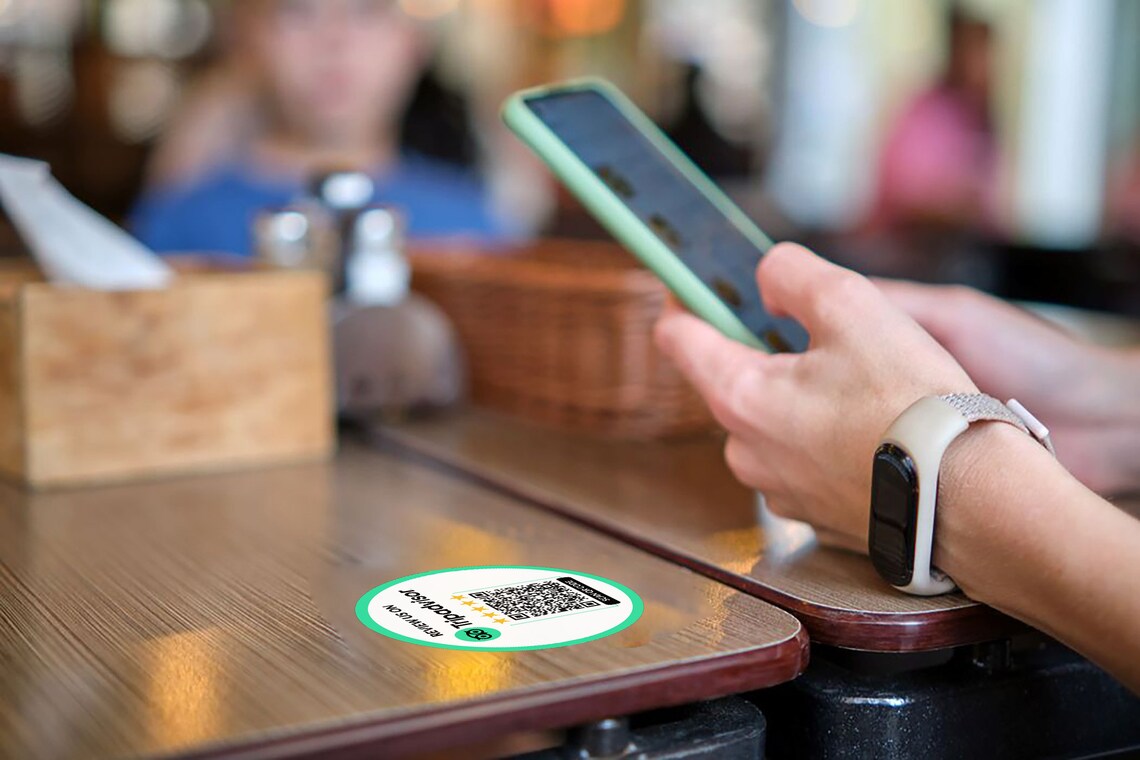 Tripadvisor Window Stickers QR Code Stickers Custom - Etsy