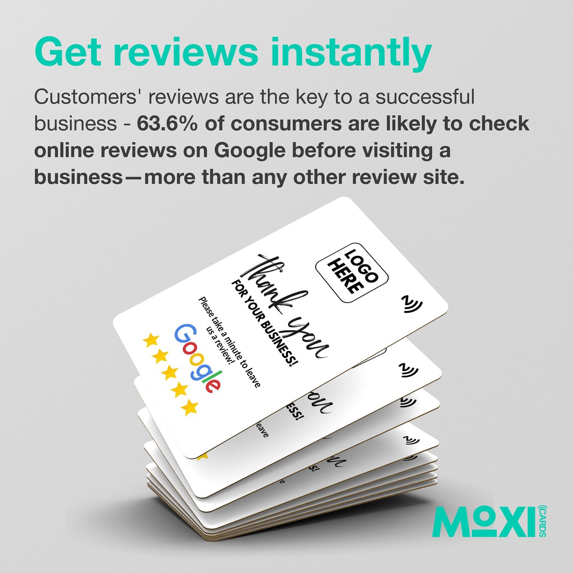 NFC Google Review Card Single Sided Card PVC Feedback Cards - Etsy