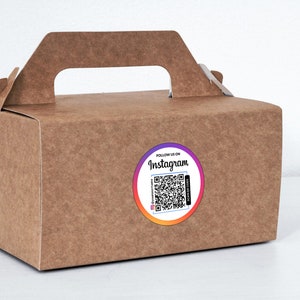 Stickers Sheet, Instagram QR Code Stickers, Custom Stickers, Printed ...