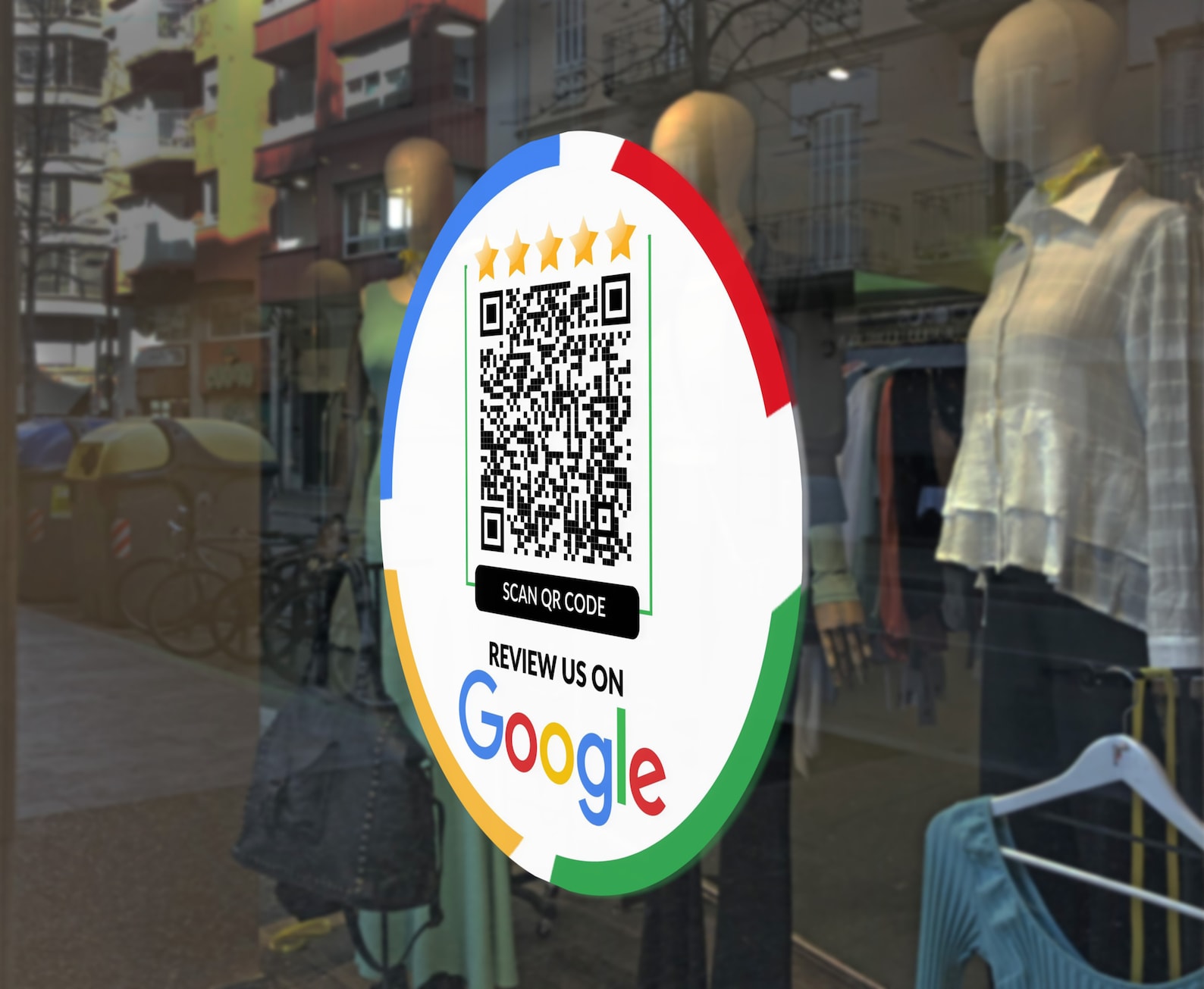 Google Review Stickers, QR Code Stickers, Custom Stickers, Printed ...