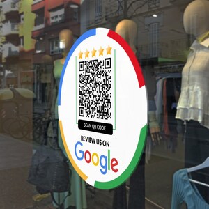 Google Review Stickers, QR Code Stickers, Custom Stickers, Printed ...