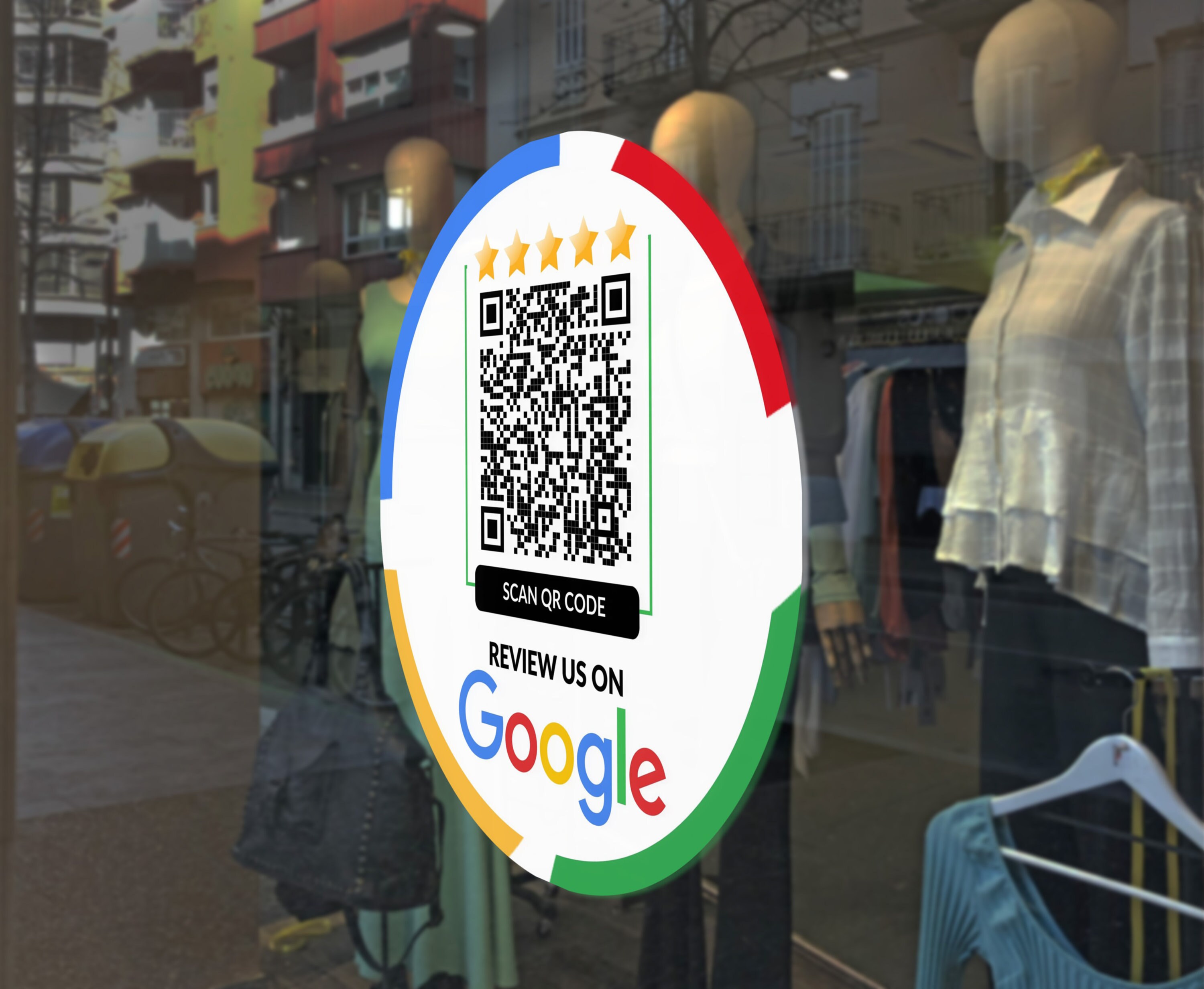 Google Review Stickers, QR Code Stickers, Custom Stickers, Printed ...