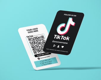 Tiktok Business Cards - Etsy