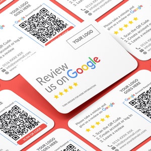 Business Card Google Review, Logo QR Code Design, Custom Business Card ...