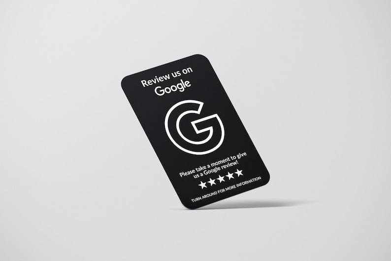 Business Cards With Google Review Rating QR Code Custom - Etsy UK
