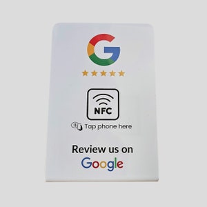 Google Review NFC Table Stand, Table Stand, Boost Your Google Reviews ...