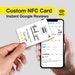 Custom NFC Review Cards, Google Review Double Sided, PVC Feedback Cards ...