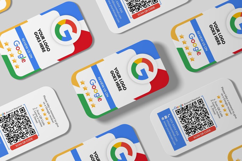 Business Card QR Code Google Review Feedback Cards Custom - Etsy UK