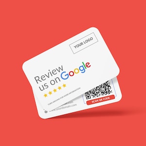 Business Card Google Review, Logo QR Code Design, Custom Business Card ...