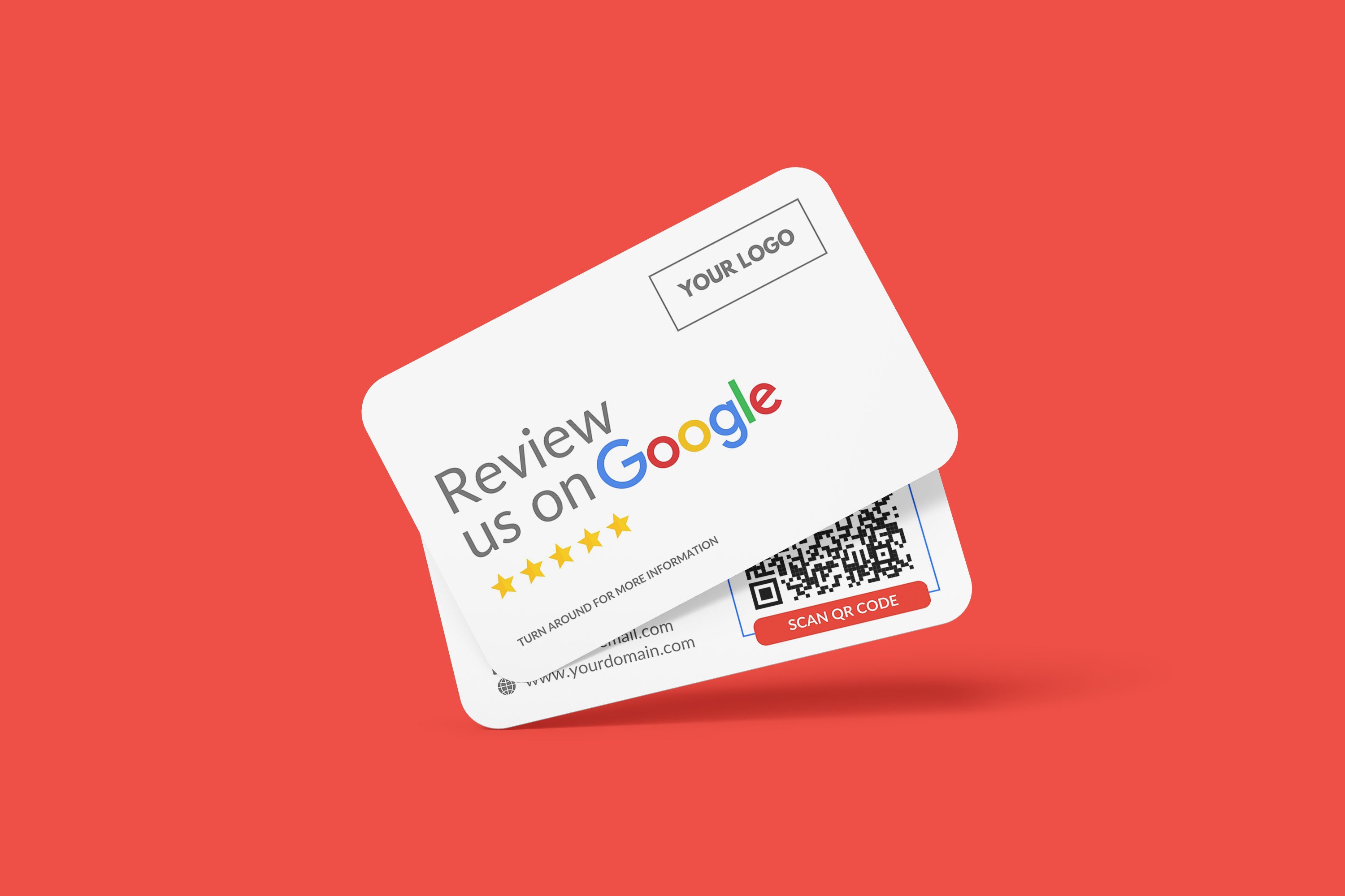 Business Card Google Review, Logo QR Code Design, Custom Business Card ...