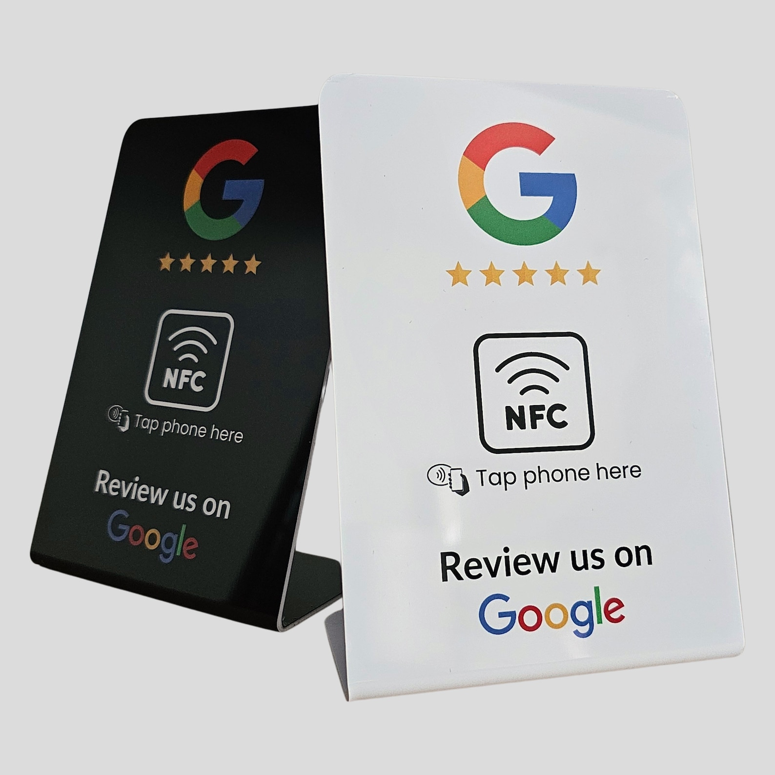 2x Google Review NFC Table Stand, Table Stand, Boost Your Google ...