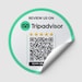 Tripadvisor Window Stickers, QR Code Stickers, Custom Stickers, Printed ...