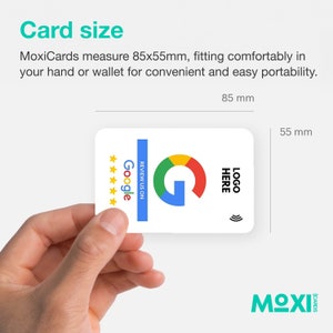 NFC Contactless Google Review Cards, Personalised Design, PVC Feedback ...