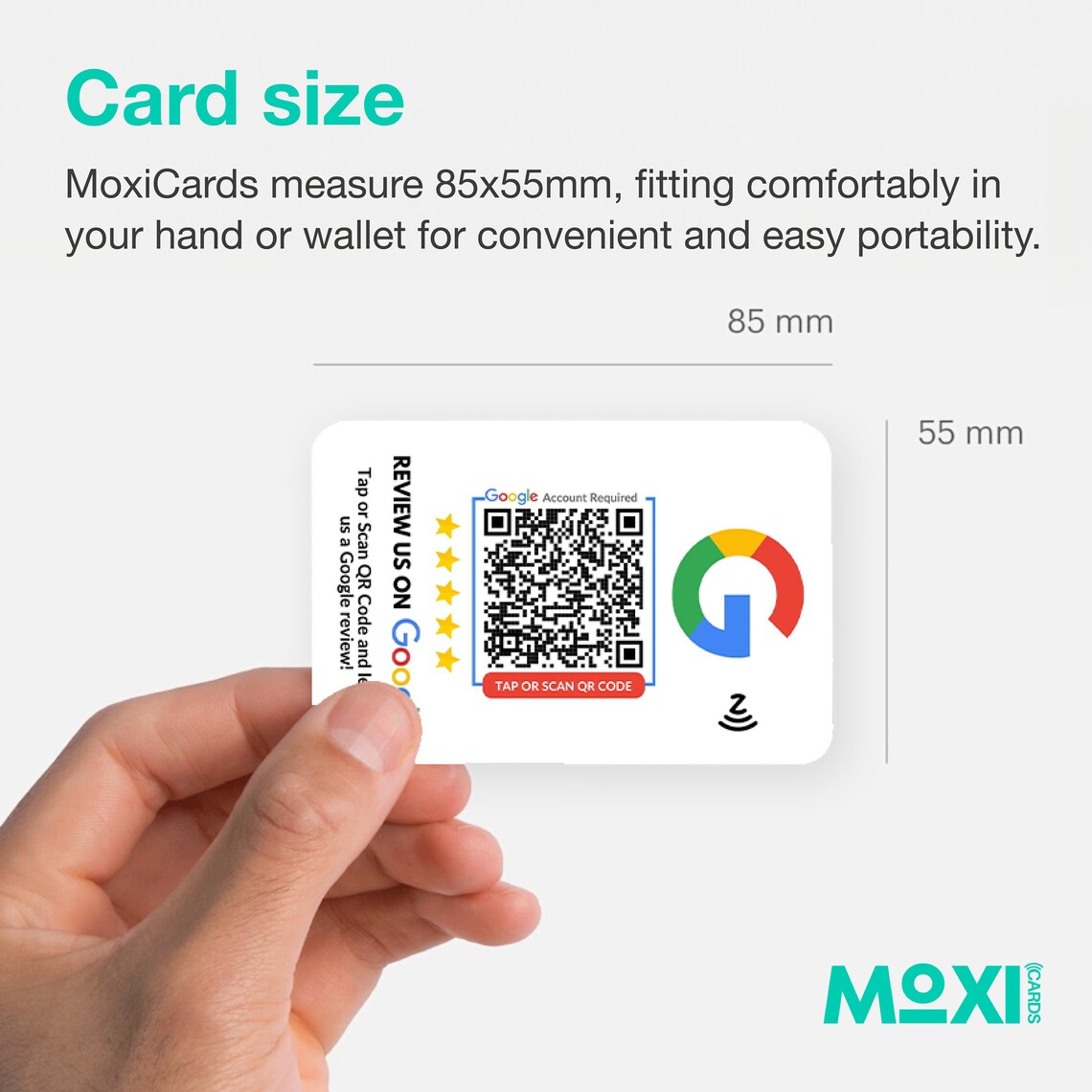 4 NFC Contactless Google Review Cards Single Sided Card PVC - Etsy