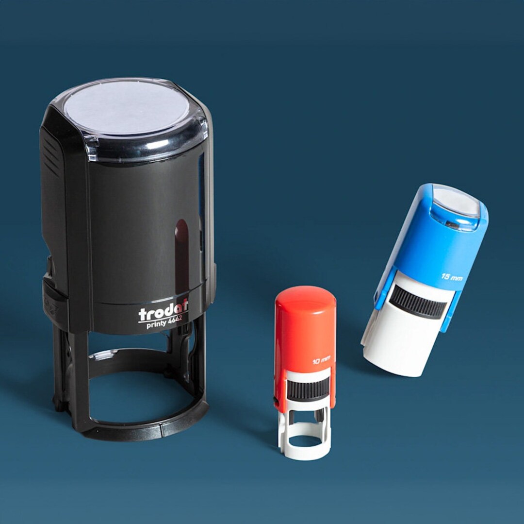 Custom Circle Stamp, Logo Stamp, Loyalty Stamp, Packaging Stamp Self ...