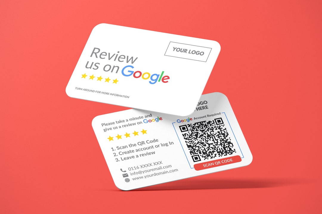 Business Card Google Review, Logo QR Code Design, Custom Business Card ...