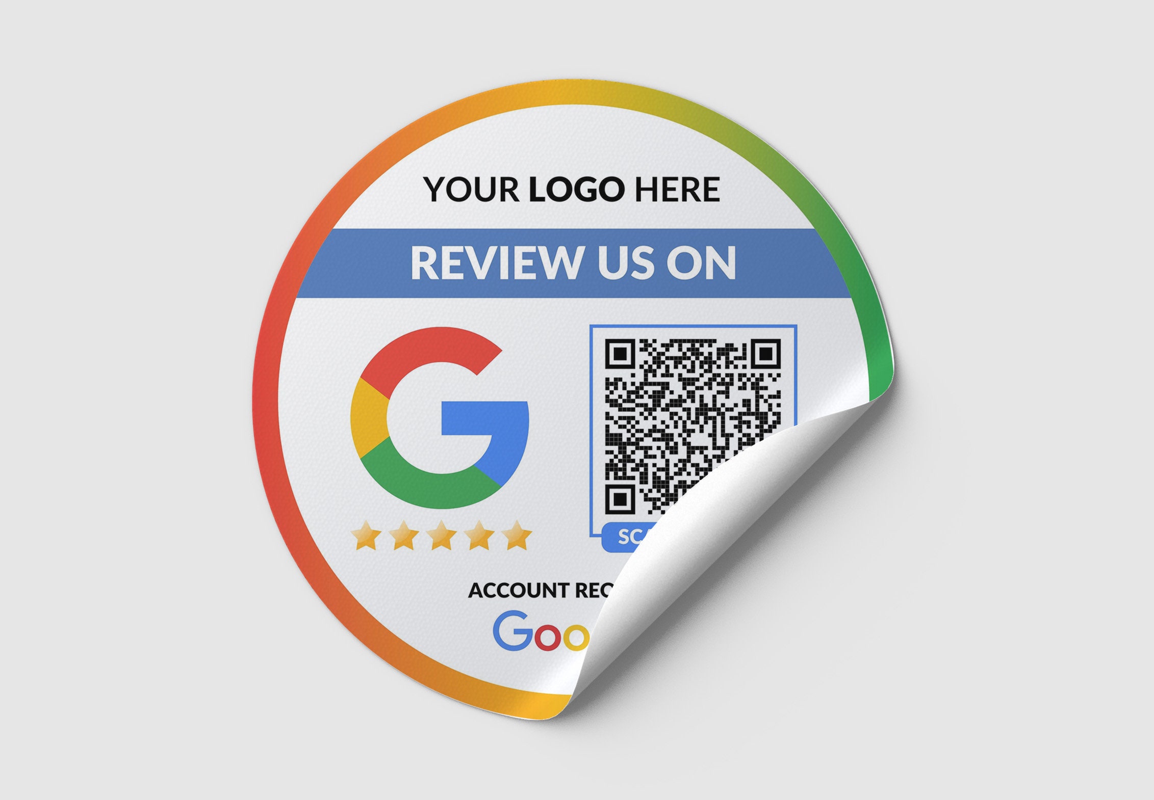 Window Stickers Google Review QR Code Stickers Custom - Etsy