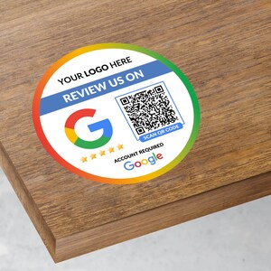 Window Stickers, Google Review QR Code Stickers, Custom Stickers ...