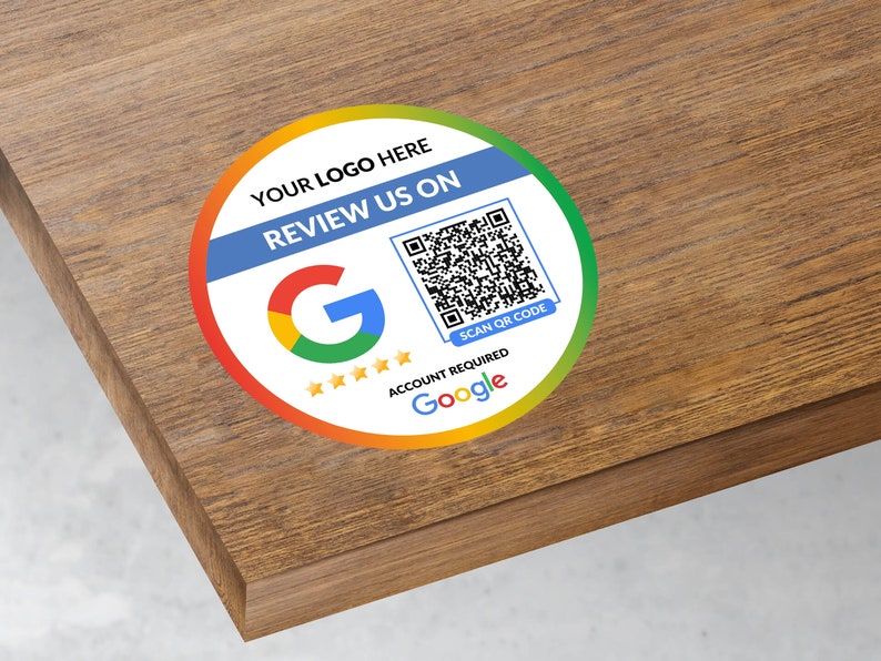 Window Stickers, Google Review QR Code Stickers, Custom Stickers ...