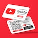 Youtube Business Card, Logo QR Code Design, Subscribe Cards, Like Cards ...