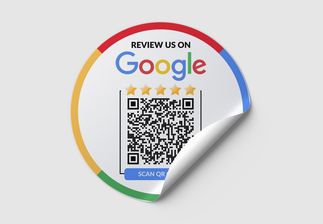 Window Stickers, Google Review QR Code Stickers, Custom Stickers ...