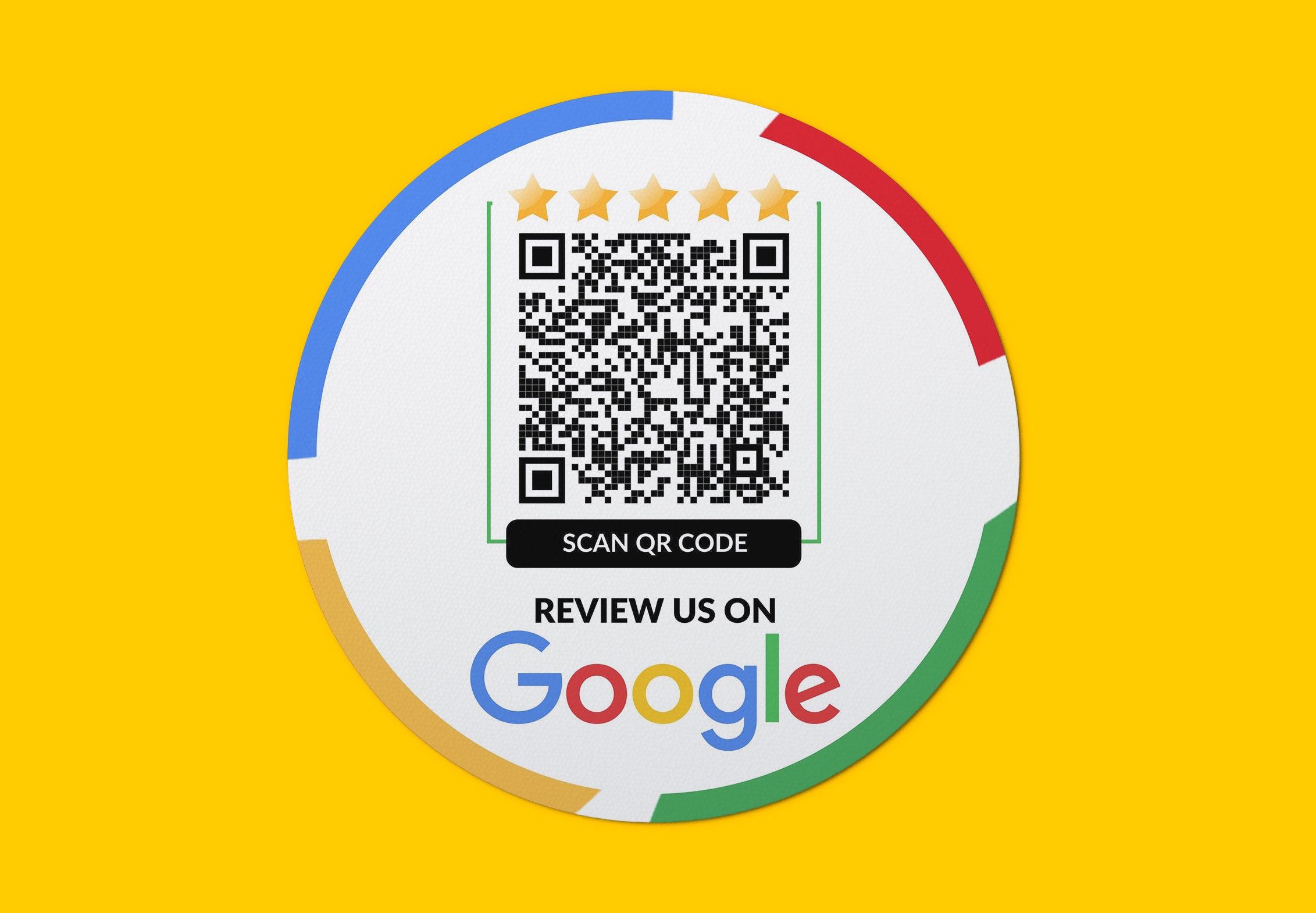 Google Review Stickers, QR Code Stickers, Custom Stickers, Printed ...