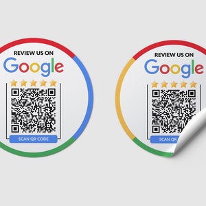 Window Stickers, Google Review QR Code Stickers, Custom Stickers ...