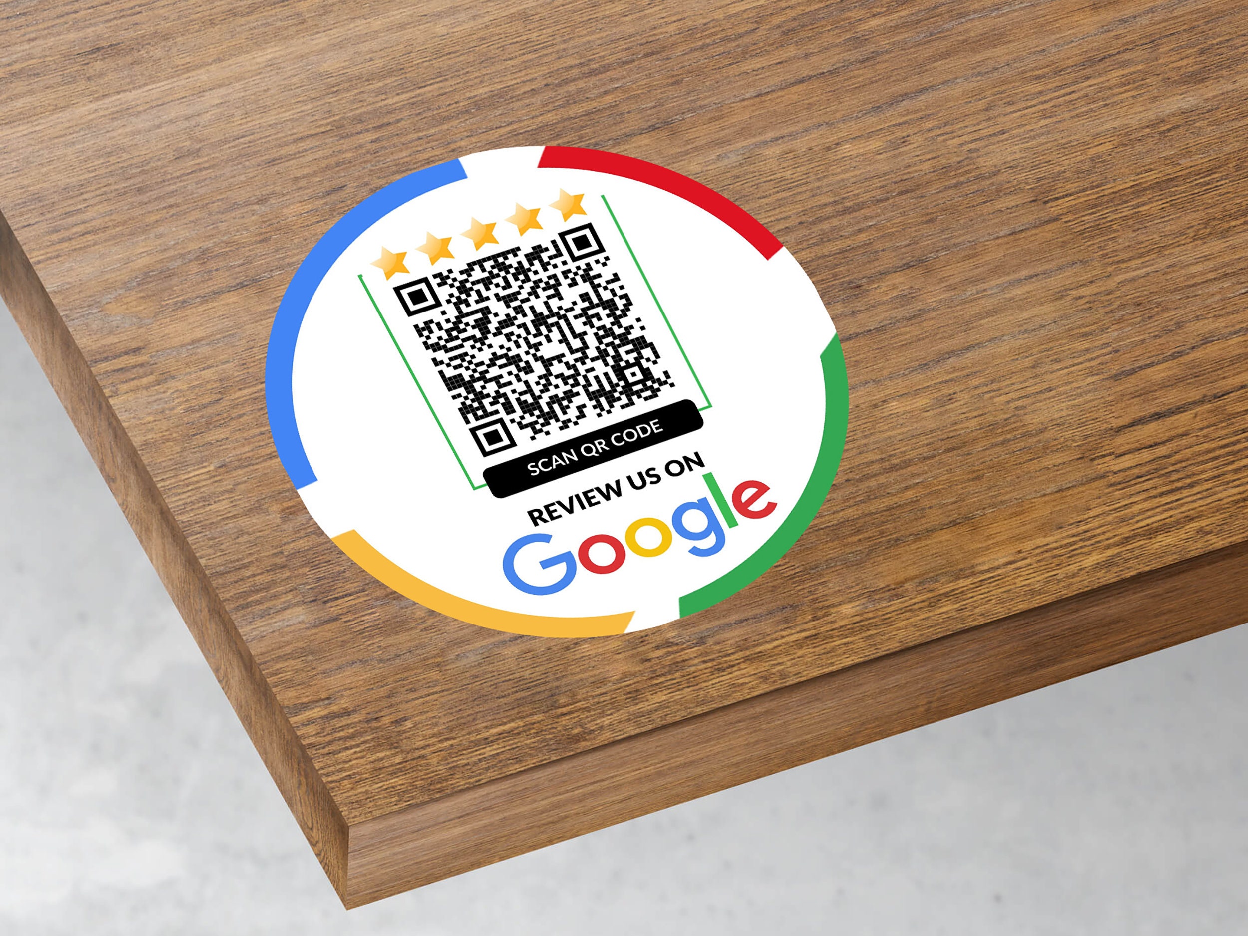 Google Review Stickers, QR Code Stickers, Custom Stickers, Printed ...