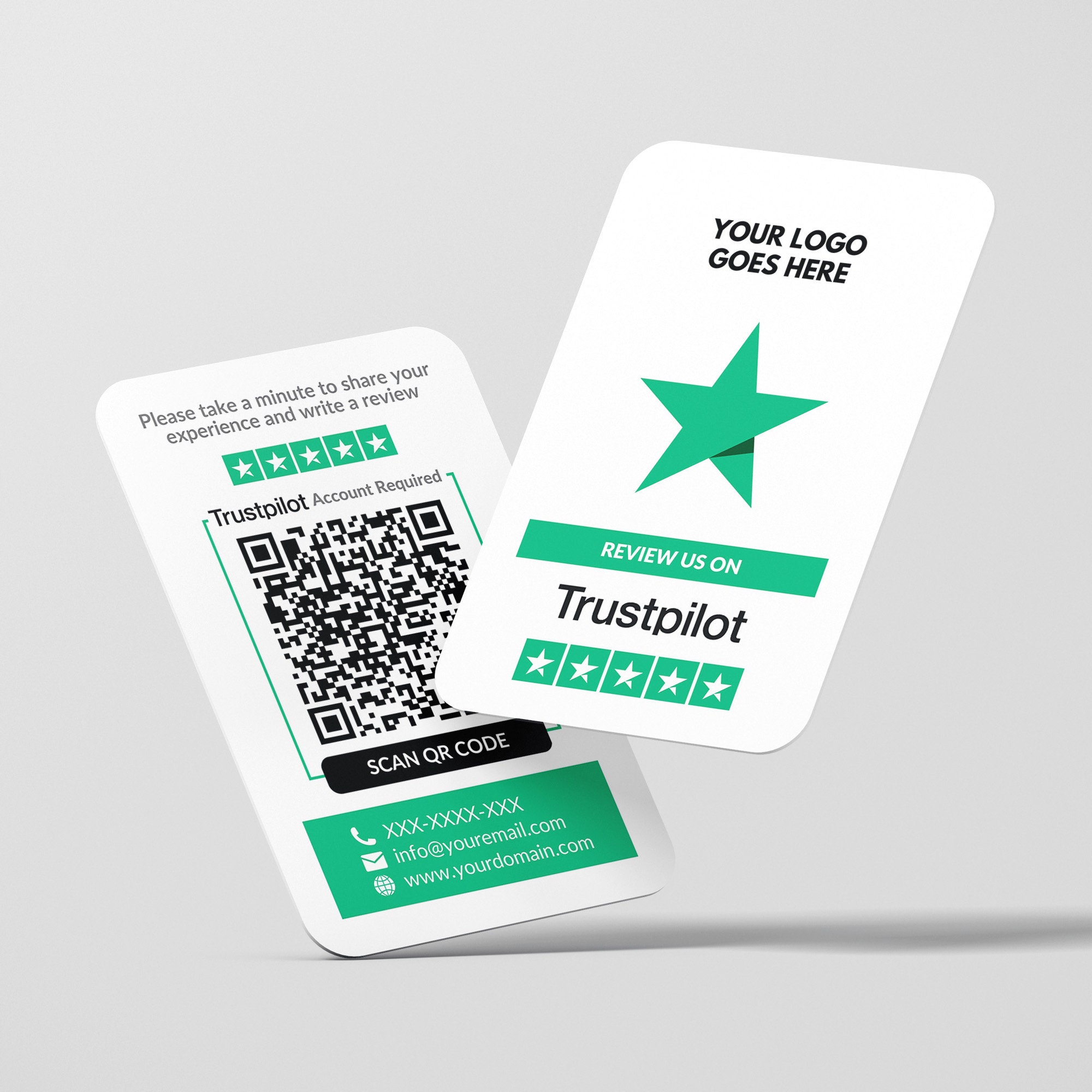 Business Card Trustpilot Review, Logo QR Code Design, Custom Business ...