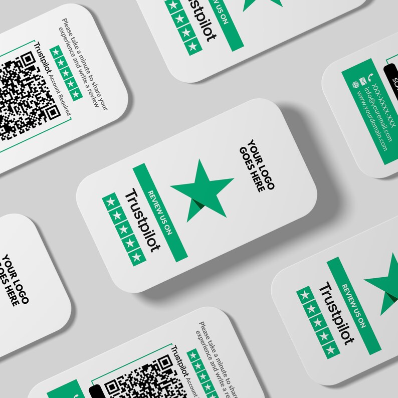 Business Card Trustpilot Review, Logo QR Code Design, Custom Business ...