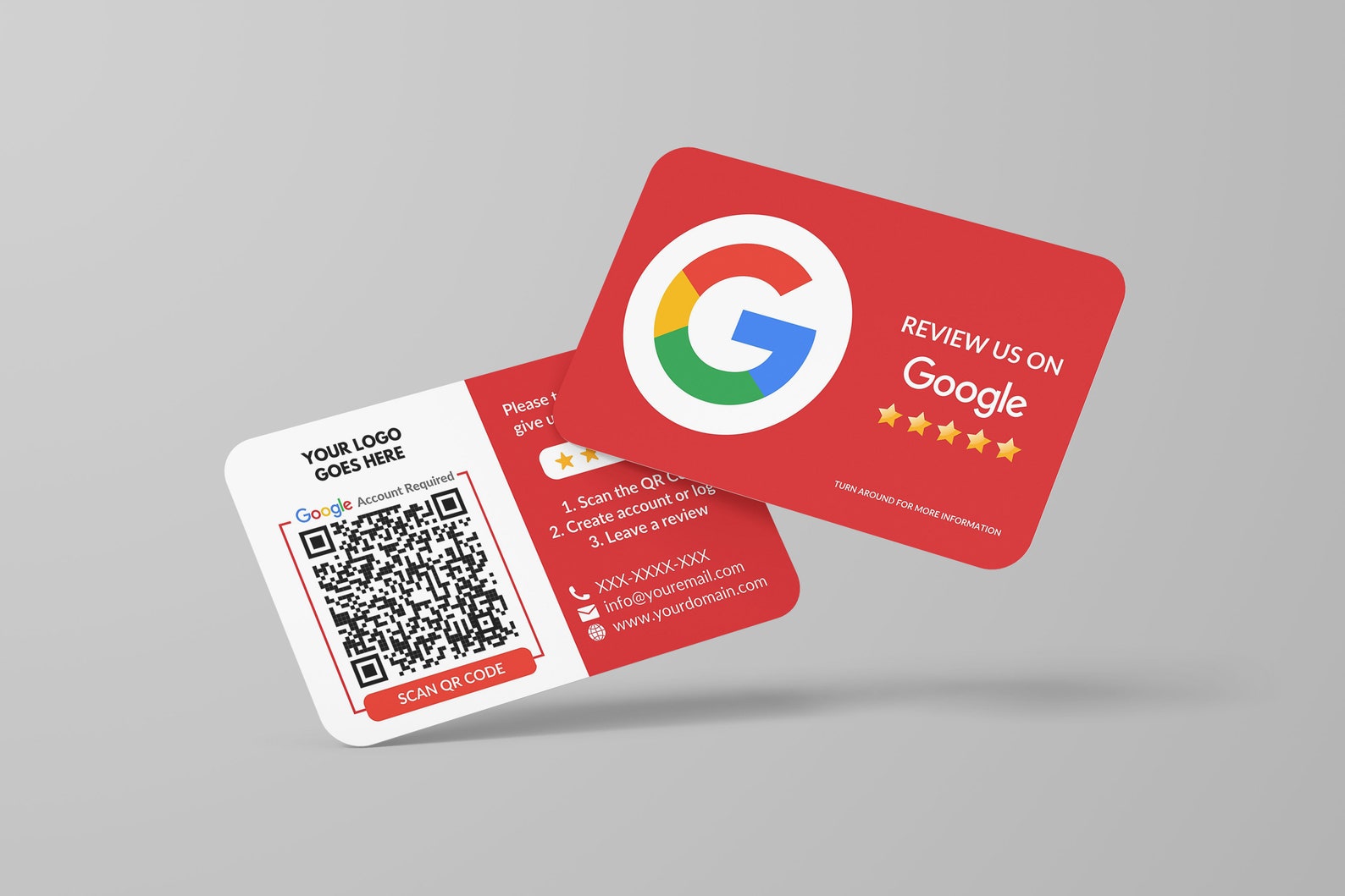 Business Card Google Review, Logo QR Code Design, Custom Business Card ...