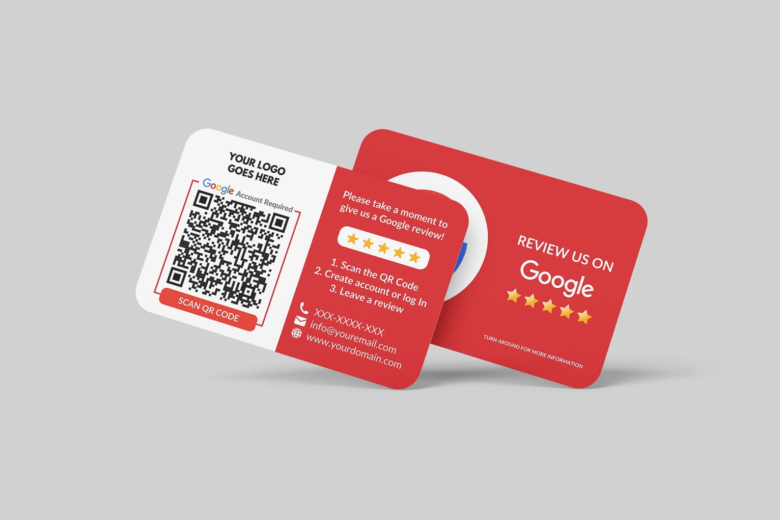 Business Card Google Review, Logo QR Code Design, Custom Business Card ...