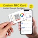 5 NFC Contactless Google Review Cards Single Sided Card PVC - Etsy