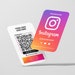 Instagram Business Card, QR Code Followers, Insta QR Cards, Custom ...