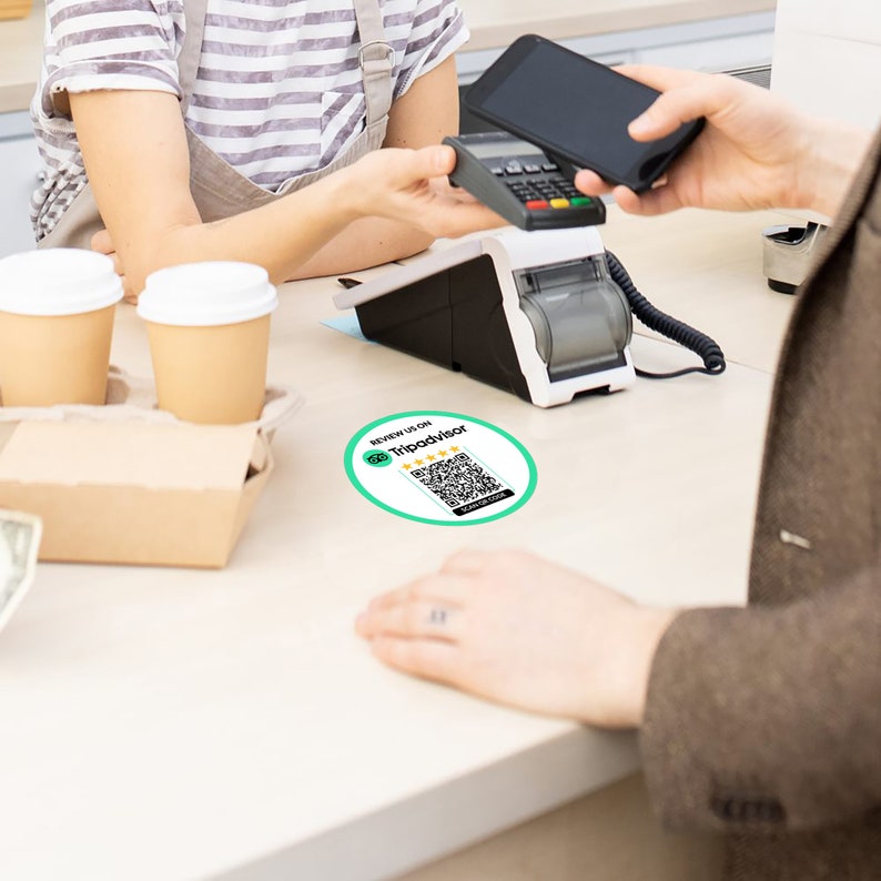 Tripadvisor Window Stickers QR Code Stickers Custom - Etsy