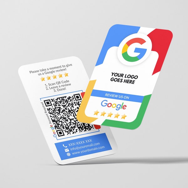 Google Review Cards - Etsy