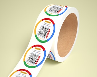 QR Code Map Stickers, Social Media Stickers, Google Shop Review ...