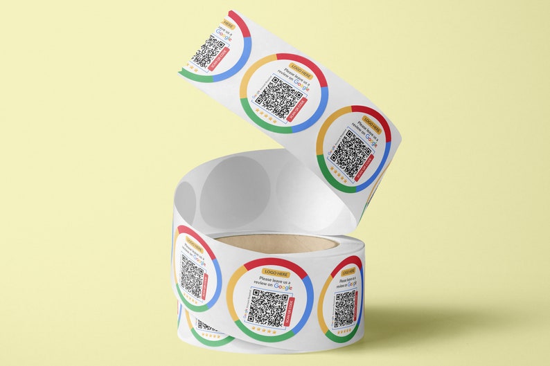 Stickers Sheet Google Review QR Code Stickers Custom - Etsy