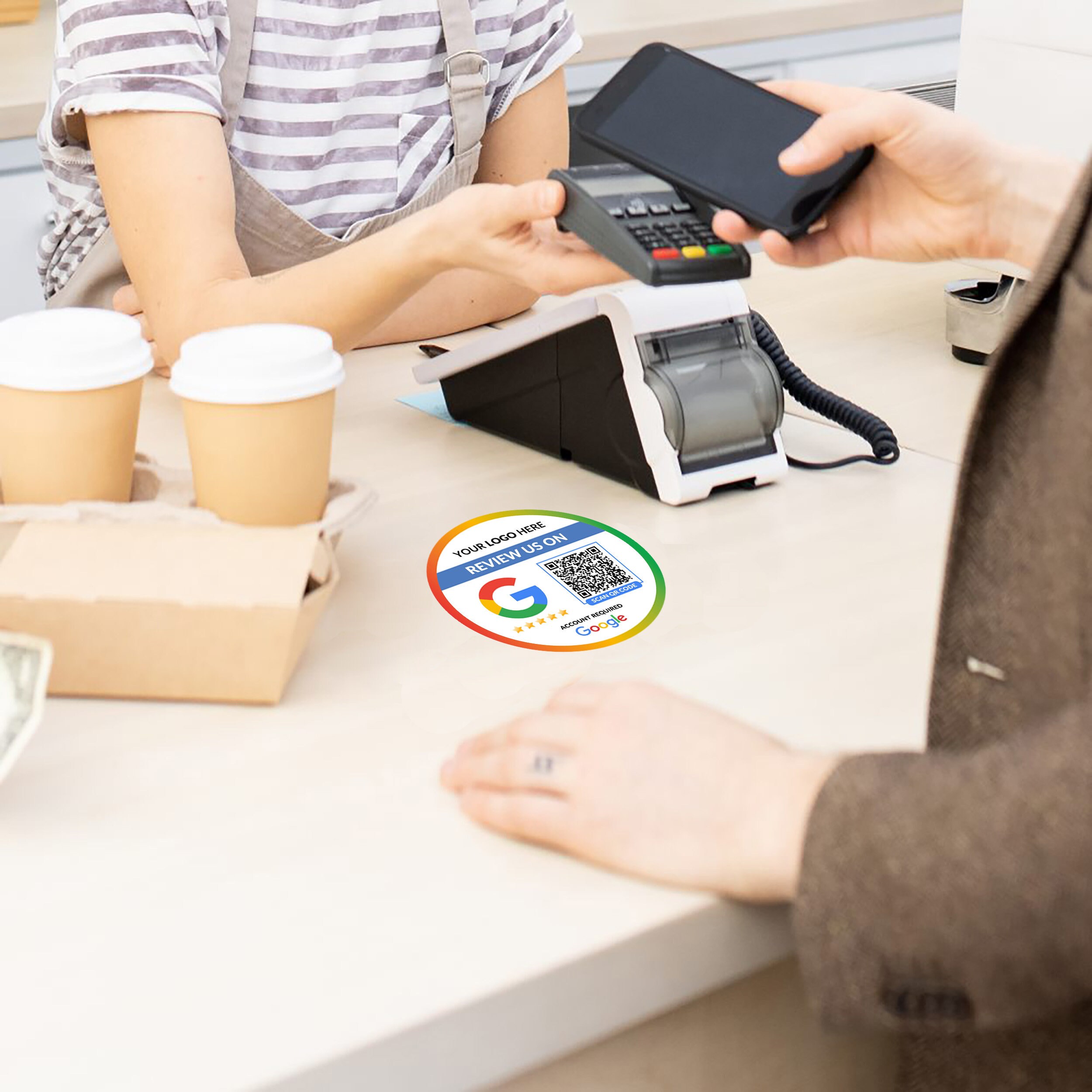 Window Stickers Google Review QR Code Stickers Custom - Etsy