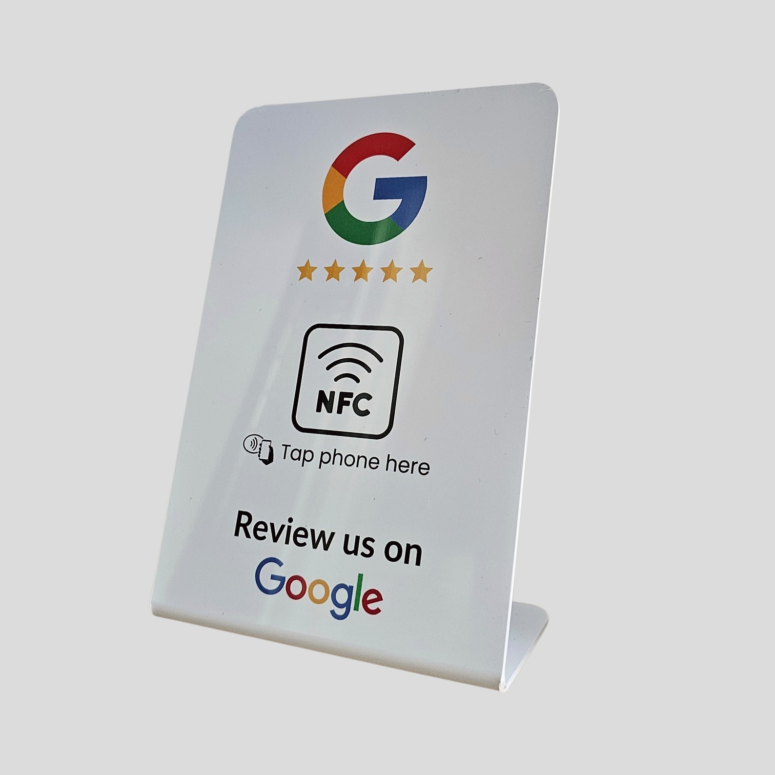Google Review NFC Table Stand, Table Stand, Boost Your Google Reviews ...