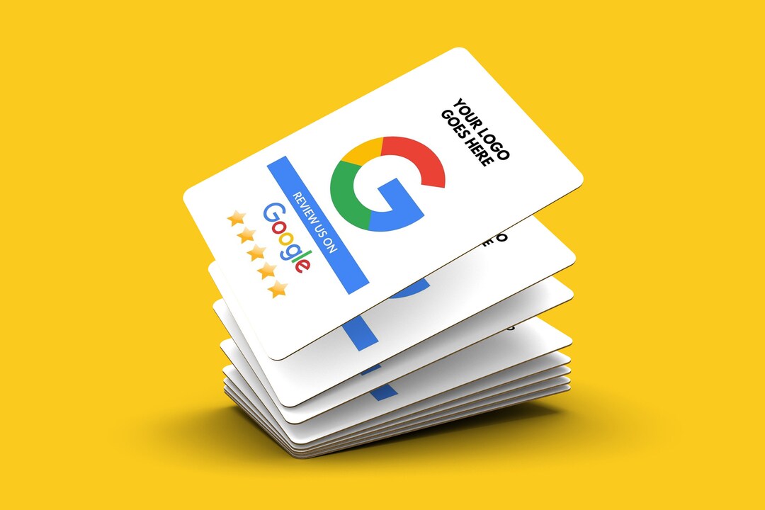 Business Cards With Google Review Rating QR Code, Custom Business Card ...