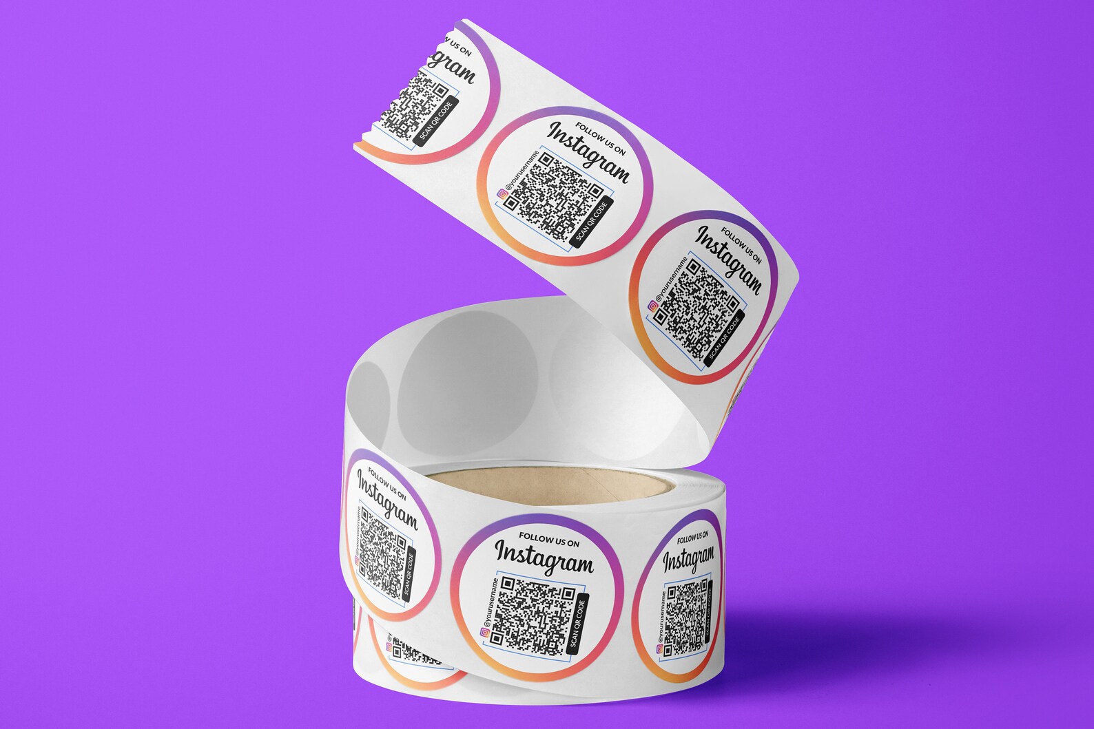 Stickers Sheet, Instagram QR Code Stickers, Custom Stickers, Printed ...