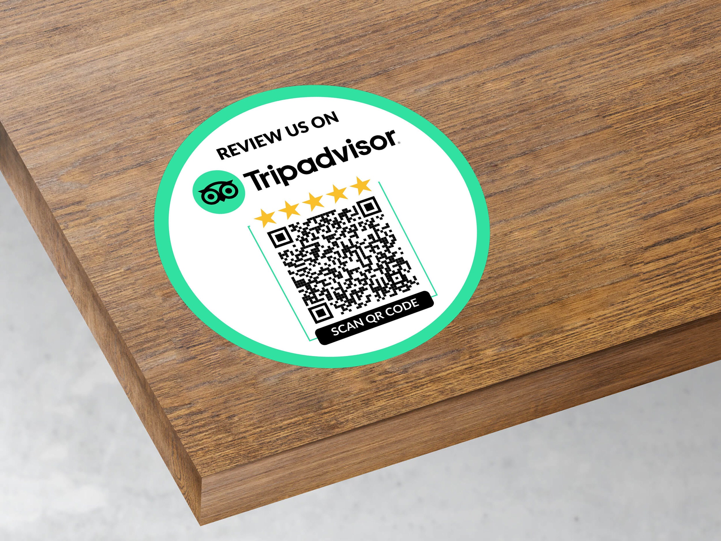 Tripadvisor Window Stickers QR Code Stickers Custom - Etsy