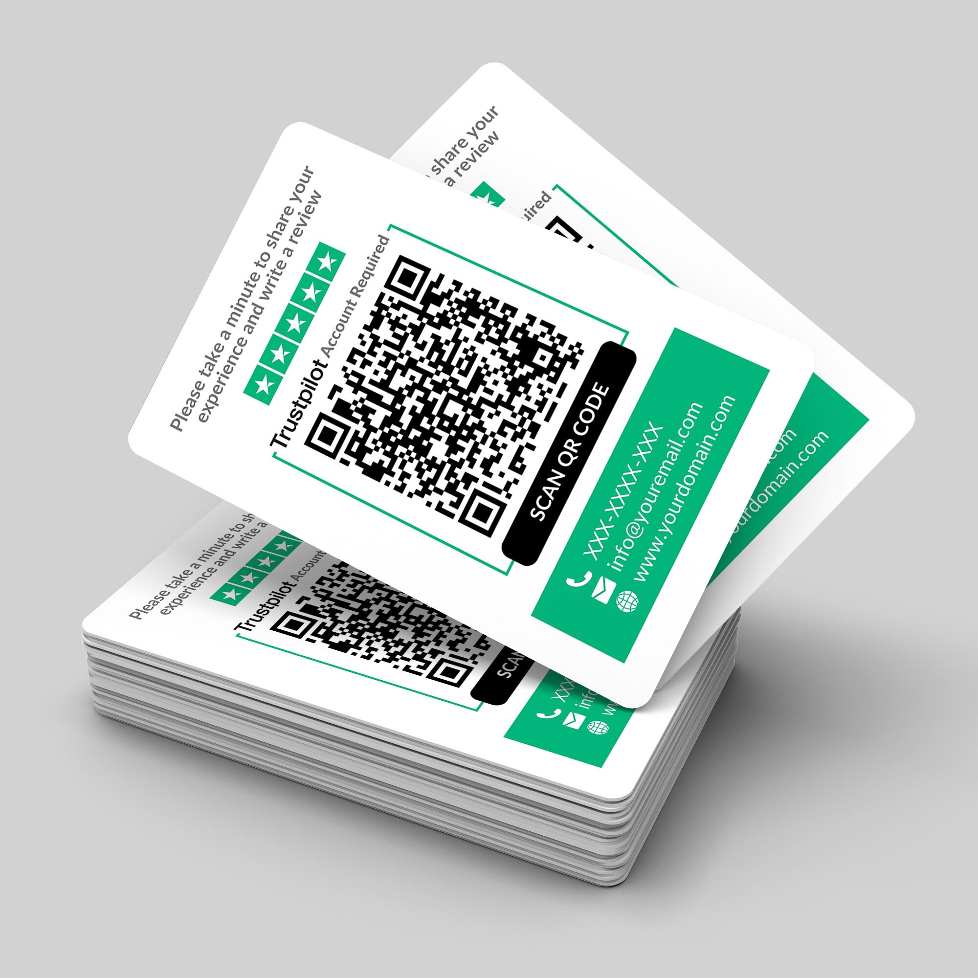 Business Card Trustpilot Review, Logo QR Code Design, Custom Business ...