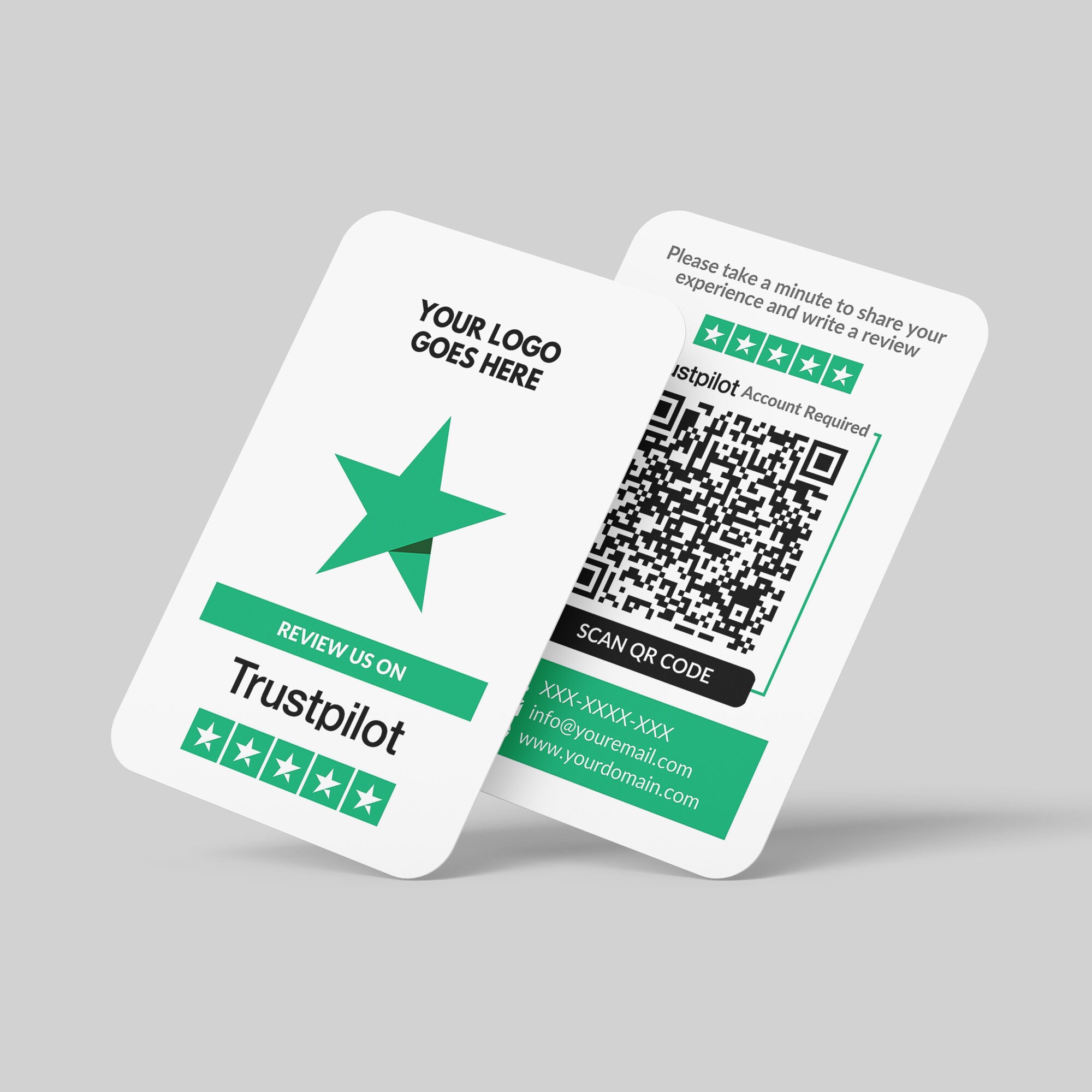 Business Card Trustpilot Review, Logo QR Code Design, Custom Business ...