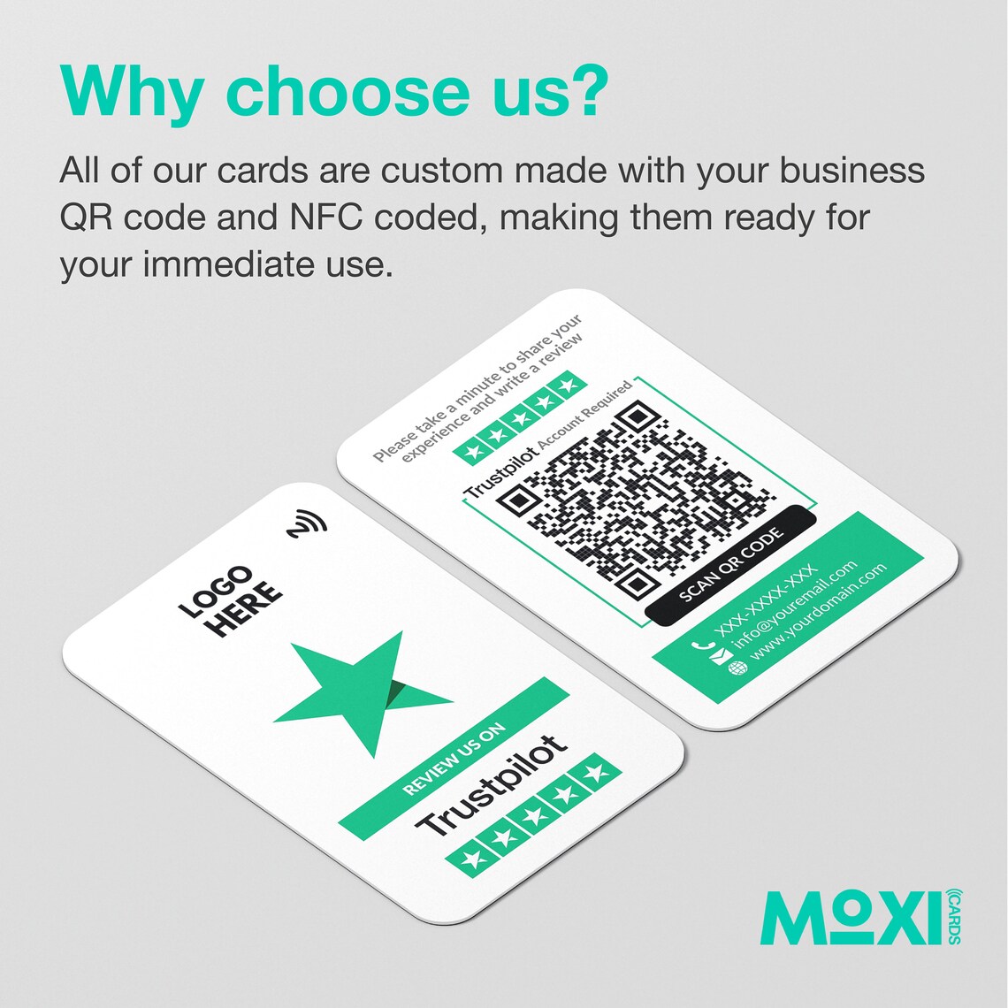 Custom NFC Card Trustpilot Review Cards Tap Review Card - Etsy