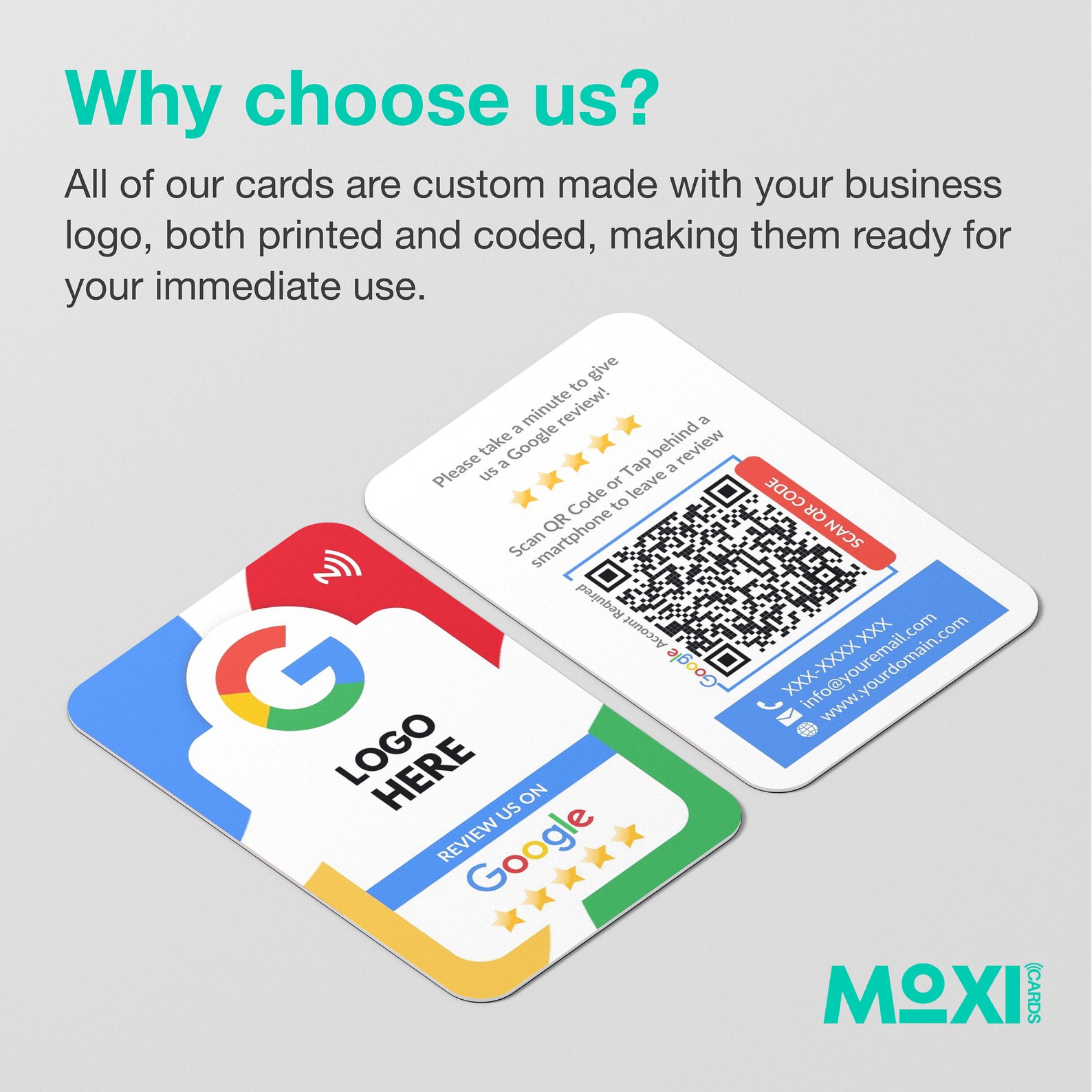 NFC Card Google Review Cards, Personalised Design, Tap Review Card ...