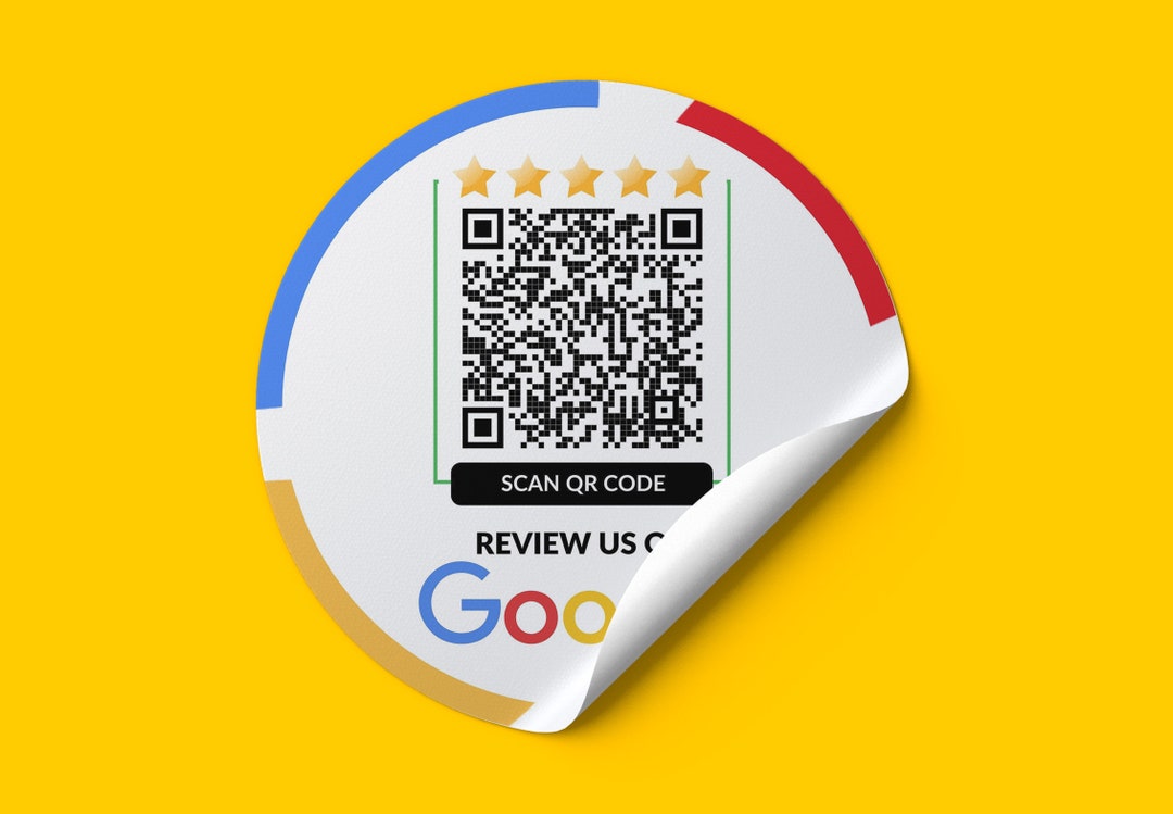 Google Review Stickers, QR Code Stickers, Custom Stickers, Printed ...