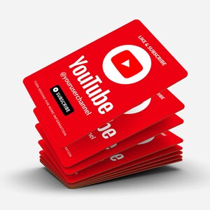 Youtube Business Card, Logo QR Code Design, Subscribe Cards, Like Cards ...